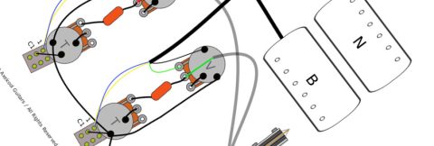 PRS 4 Pot with Coil Split Wiring Diagram & Fitting Instructions