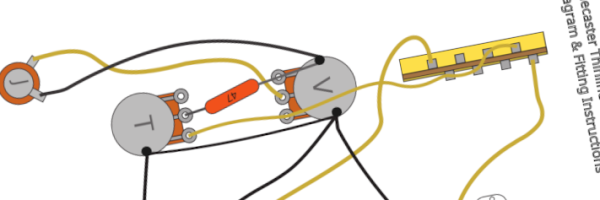 Telecaster Thinline Left Handed with 3 Way Switch Wiring Diagram