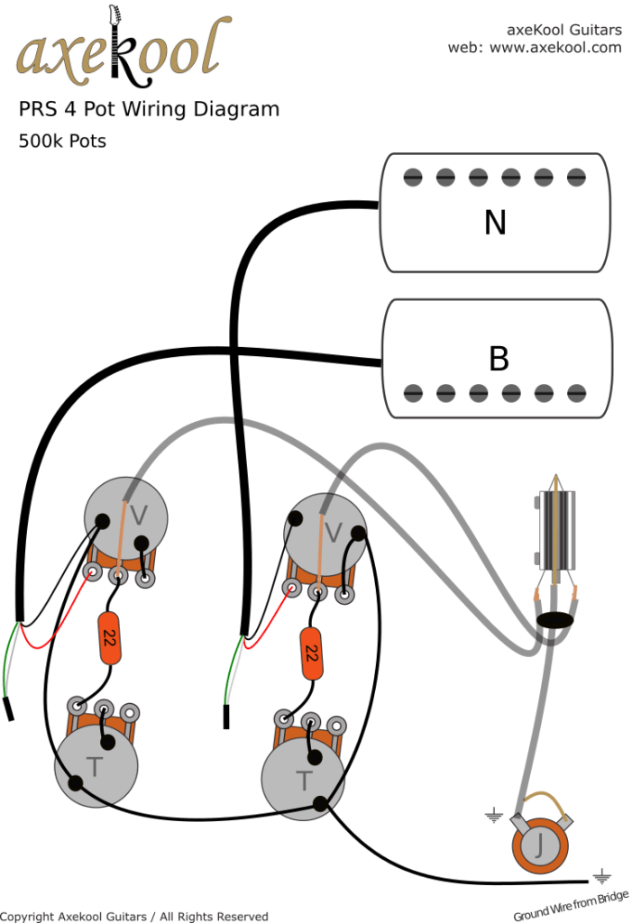PRS 4 Pot McCarty Wiring Diagram & Fitting Instructions PRS