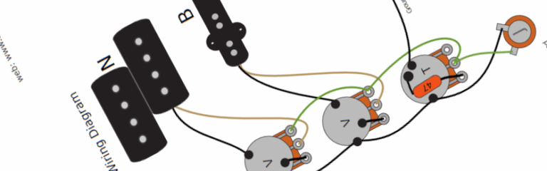 Left Handed Bass Guitar Wiring Diagrams and Fitting Instructions