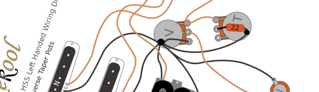 Jackson HSS Left Handed Wiring Diagram & Fitting Instructions