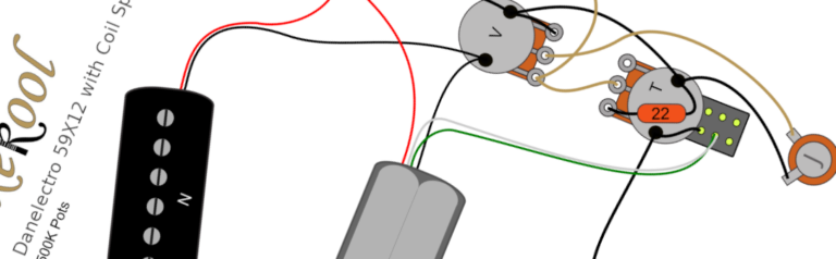 Danelectro 59X12 Coil Split Wiring Diagram & Fitting Instructions